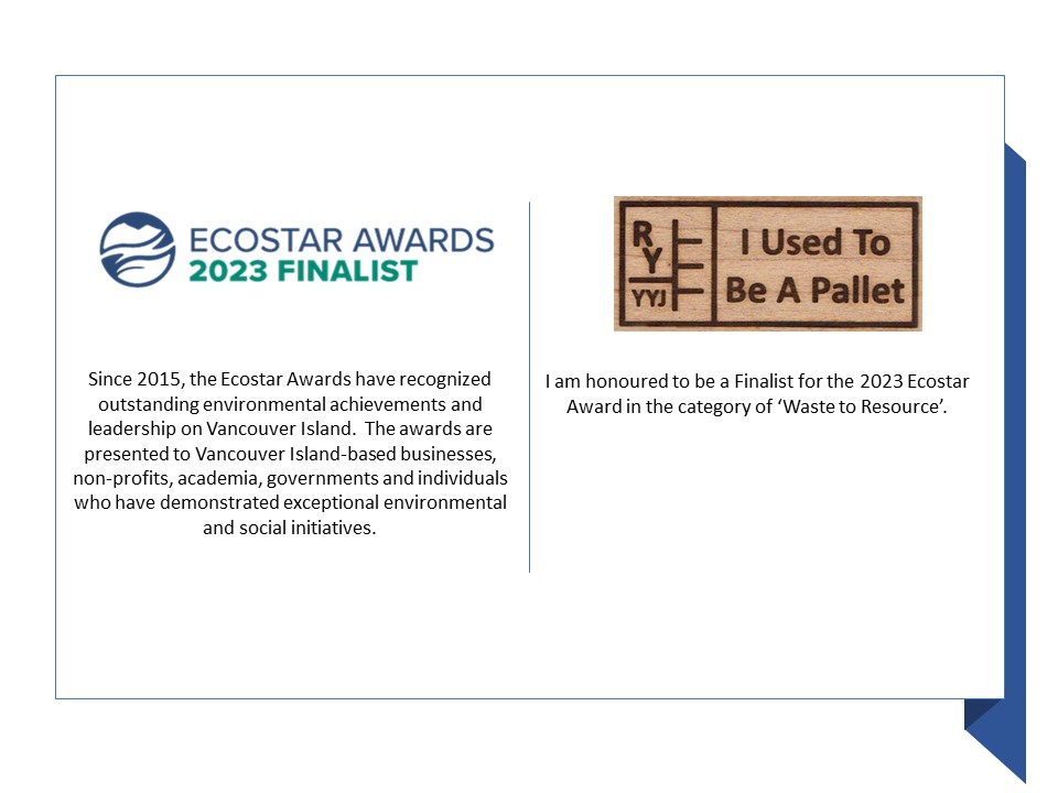 Ecostar Awards – I Used to be a Pallet